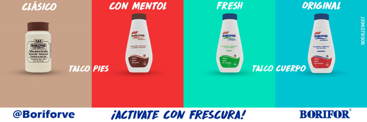 Borifor con Mentol 120g - R&R Cosmeticos